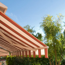 Awnings in Kitchener - Bauhaus by Blinds Are Us Gallery Showroom
